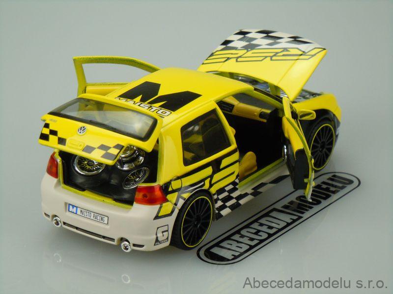 Maisto 1:24 VW Volkswagen Golf R32 Custom (yellow) 31043