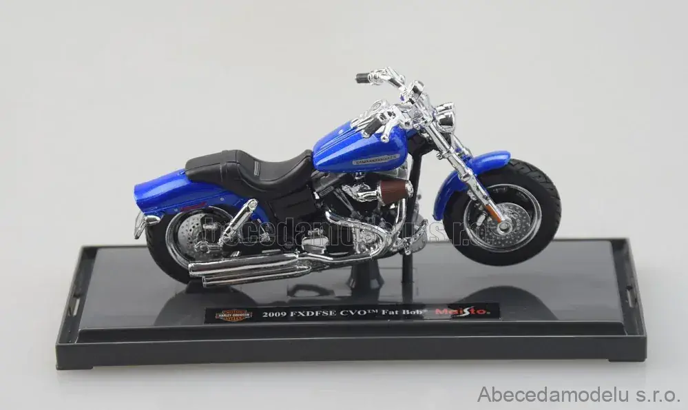 Maisto 1:18 Harley-Davidson 2009 FXDFSE Cvo Fat Bob (blue) 39360-21905